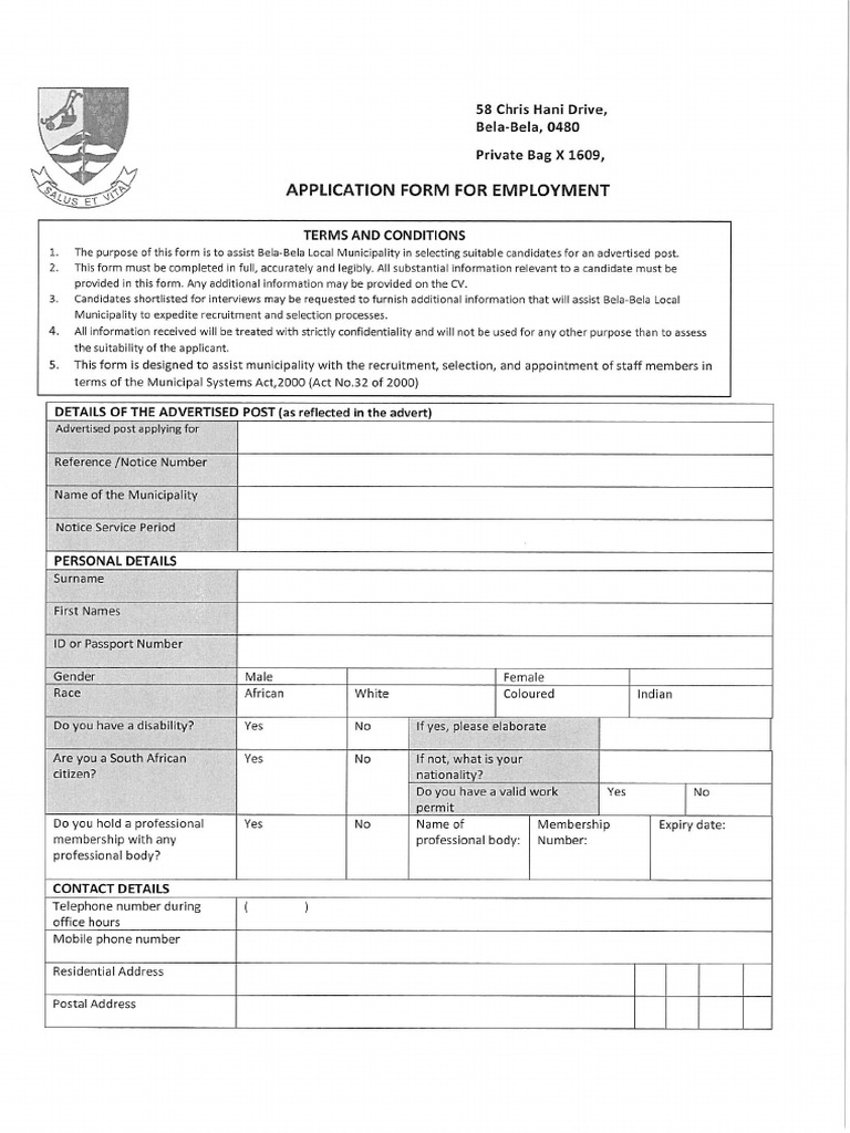 Application Form 202214 | PDF