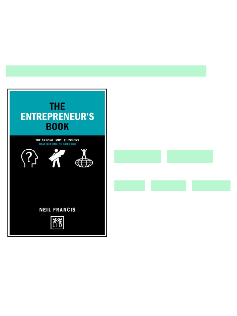 The Entrepreneurs Book Neil Francis ebook smart reader format | PDF
