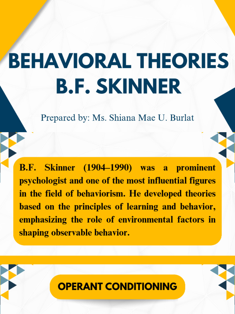 Behavioral Theories | PDF | Reinforcement | Psychological Concepts