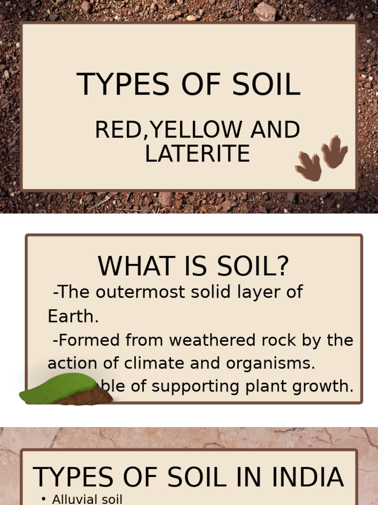Types of Soil Red, Yellow and Laterite (1) | PDF | Soil | Agriculture