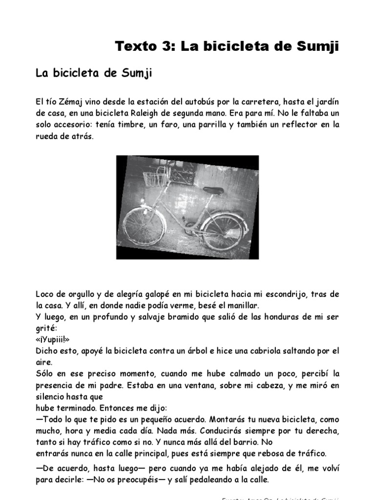 La Bibcicleta de Sumji Cast | PDF | Transporte impulsado por humanos ...