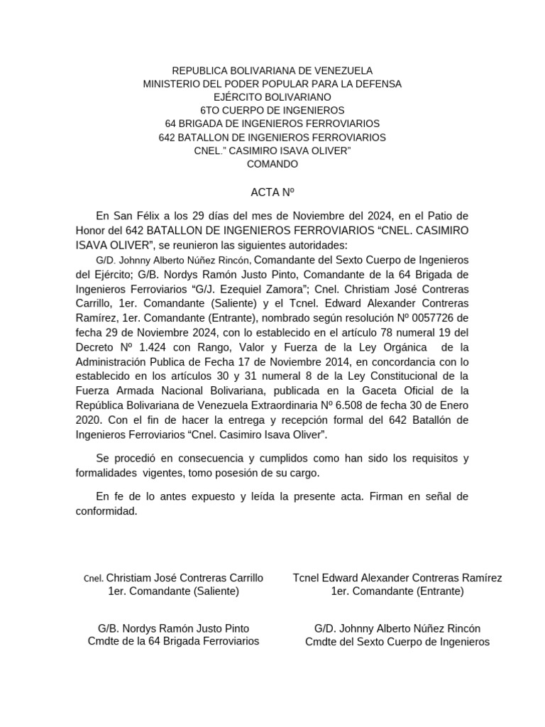 Escrito Del Libro de Actas | PDF
