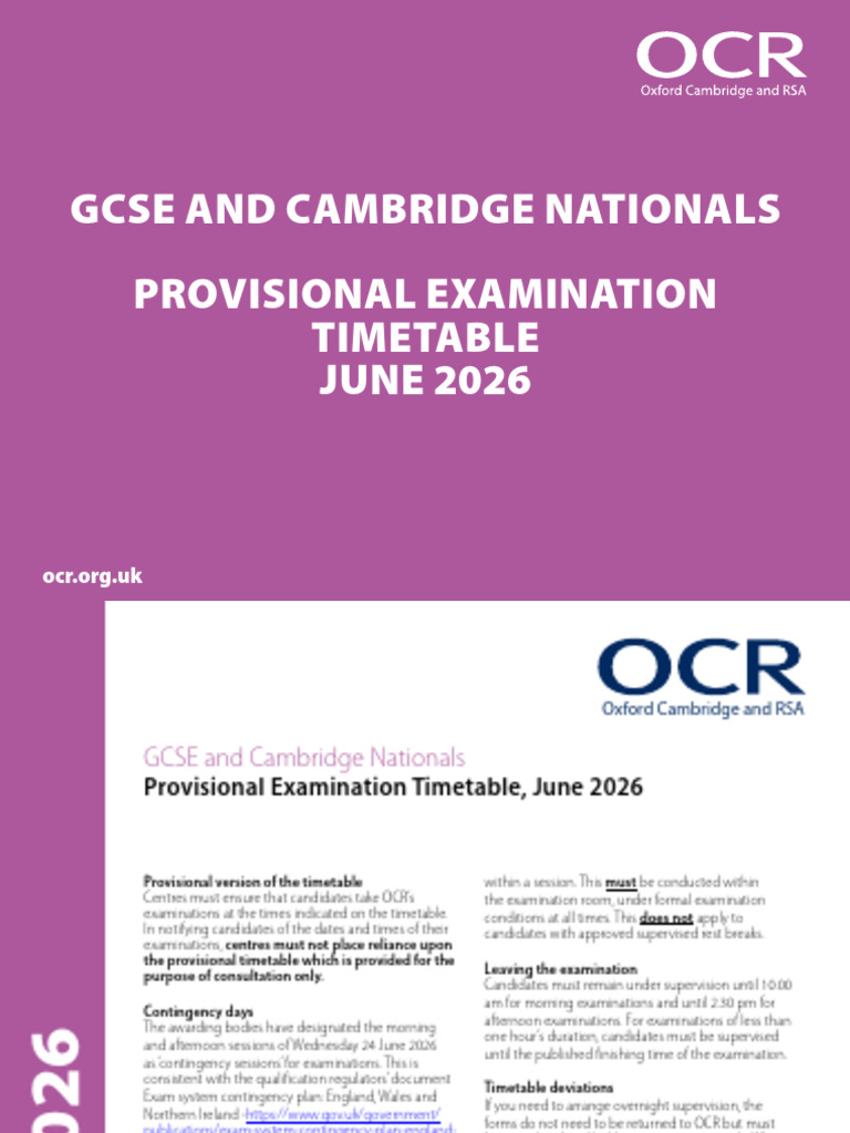 June 2026 GCSE Exam Timetable | PDF | Liberal Arts Education