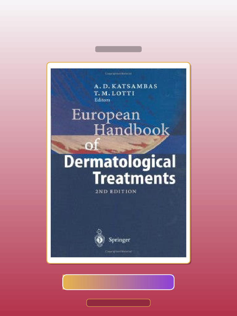 Test Bank for European Handbook of Dermatological Treatments 2nd | PDF ...
