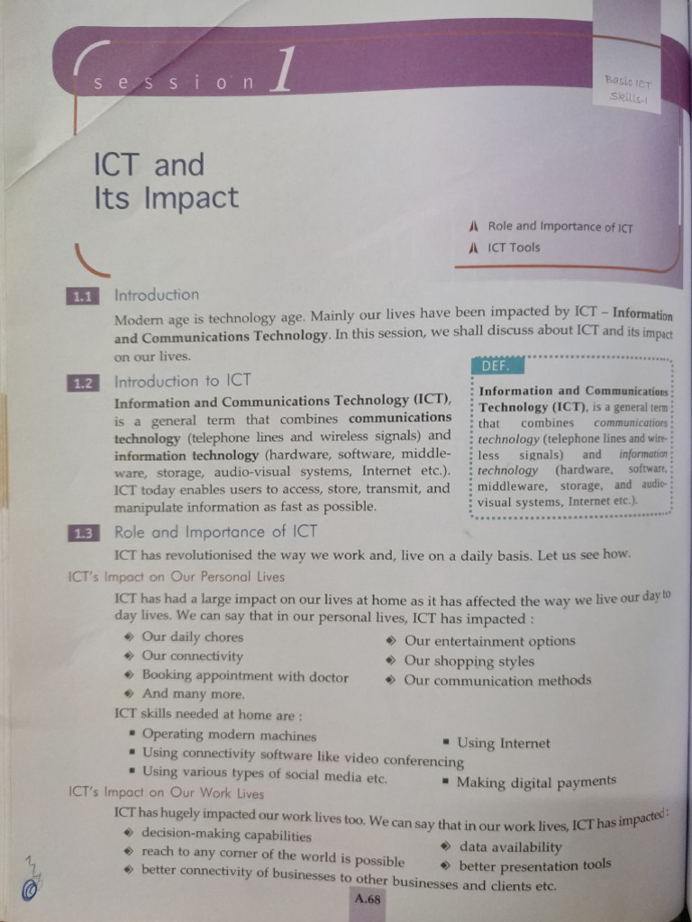 Impact of ICT on Daily Life | PDF | Mobile Device | Tablet Computer