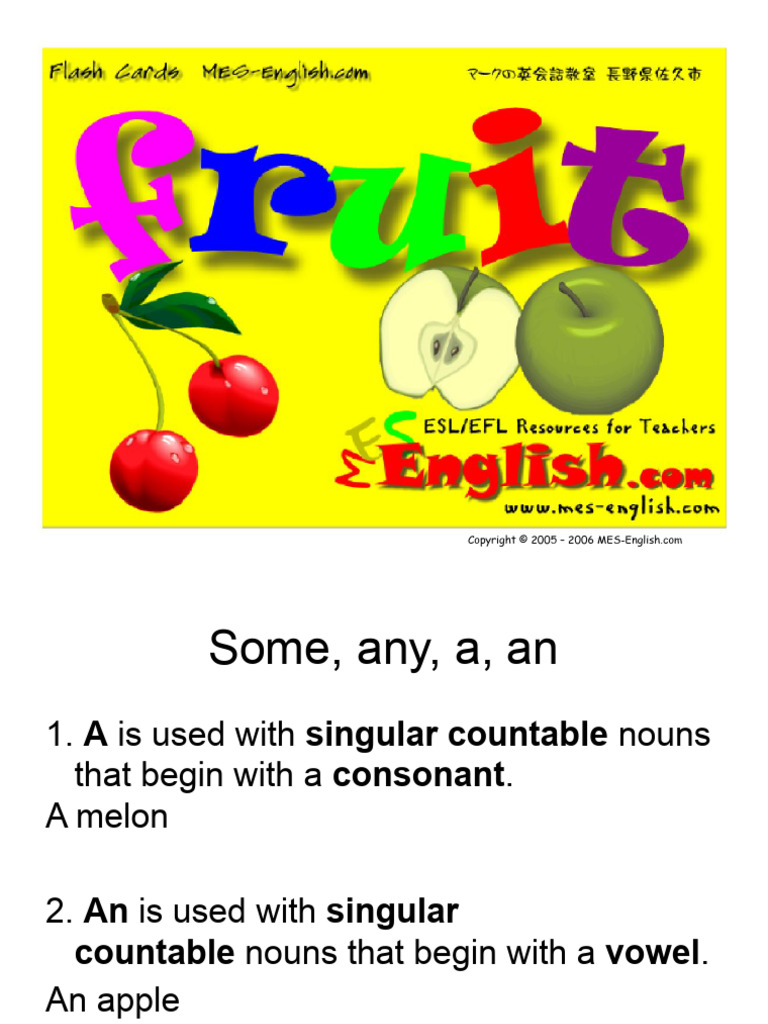 Using Some, Any, A, An in English | PDF