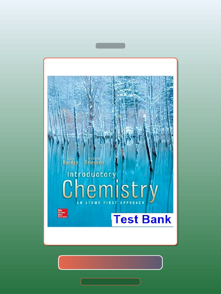 Test Bank for Introductory Chemistry an Atoms First Approach 1st ...
