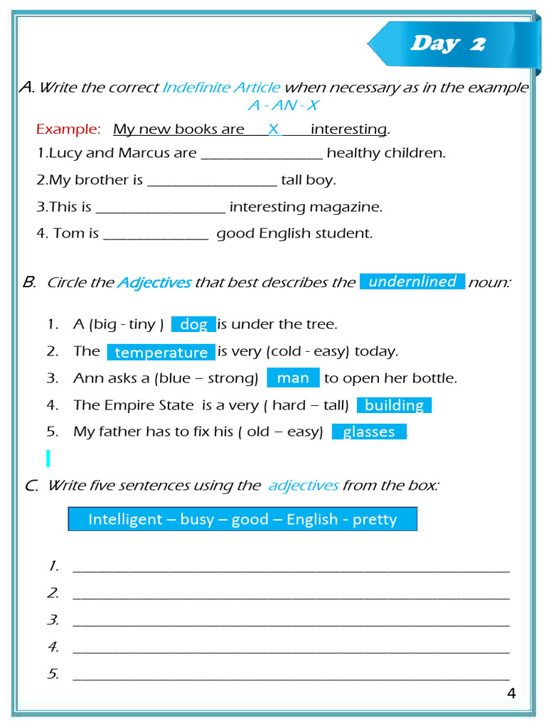 AEC I Homework Activities Day 2-1 | PDF
