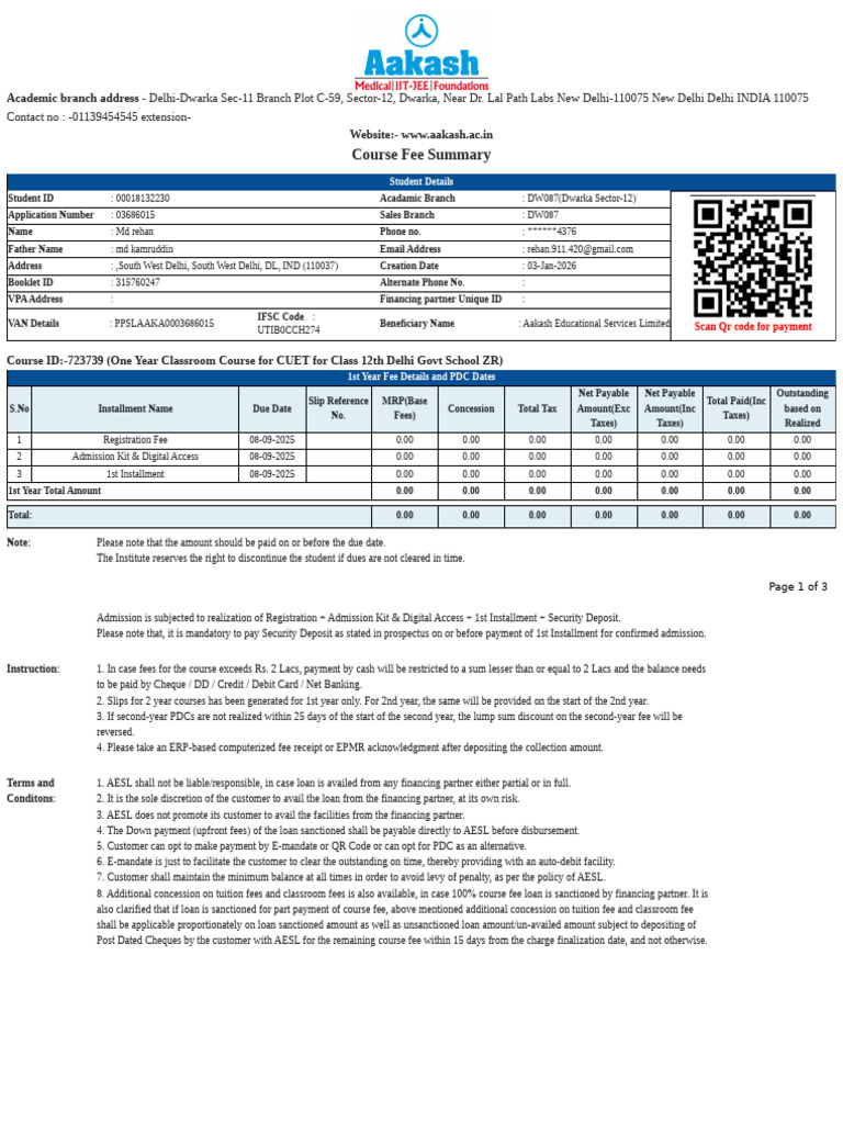 Course Summary | PDF | Payments | Credit Card