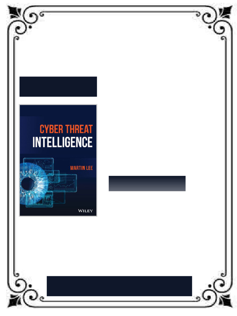 Cyber Threat Intelligence, 2023 Edition Martin Lee ebook full revised ...