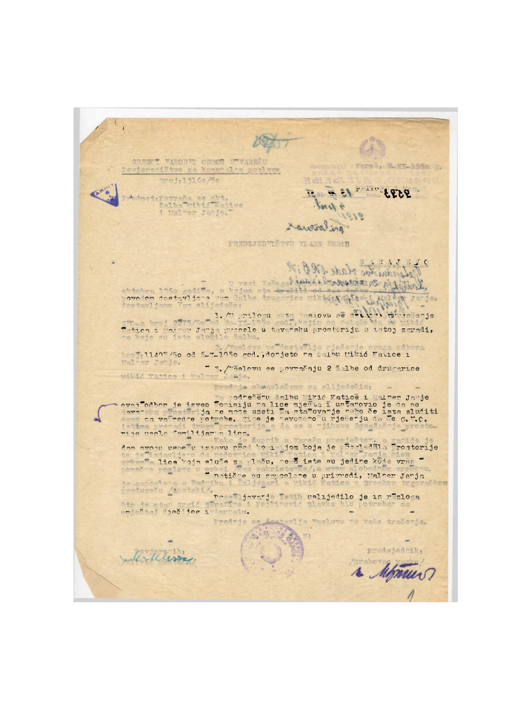 29_8 Vareš župni ured, iseljavanje iz prostorija | PDF