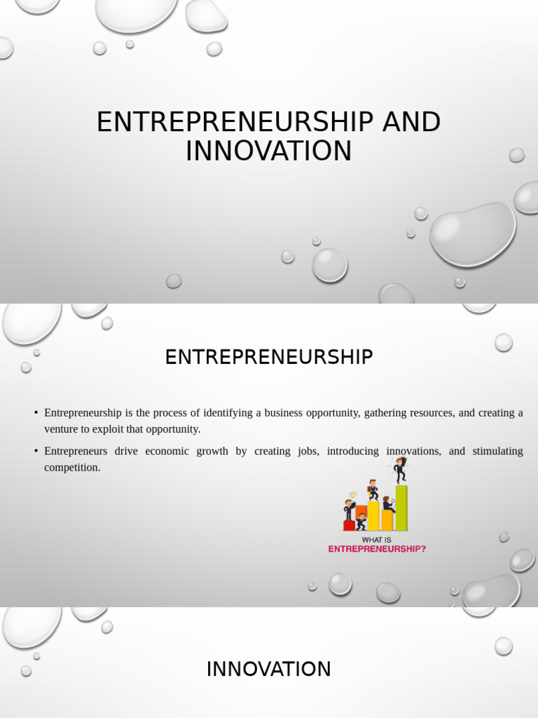 Entrepreneurship and Innovation Insights | PDF | Entrepreneurship ...