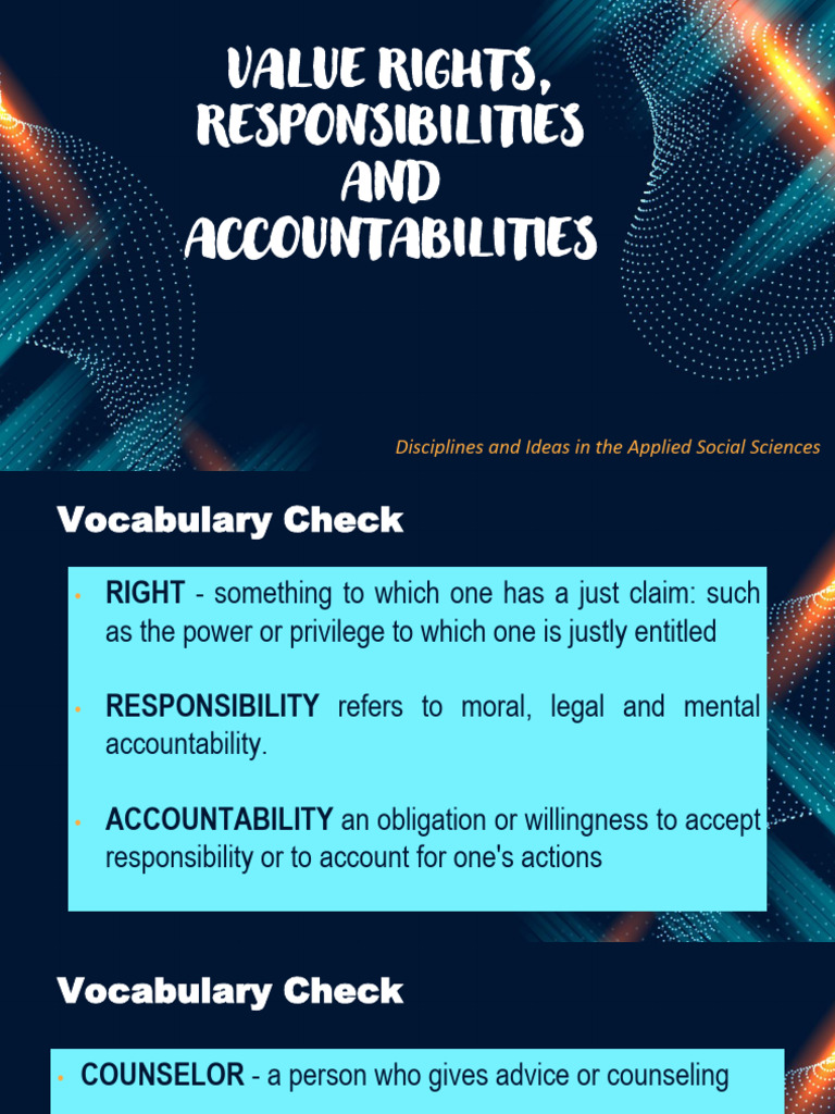 1.6 7 Values Rights Responsibilities and Accountabilities of a ...