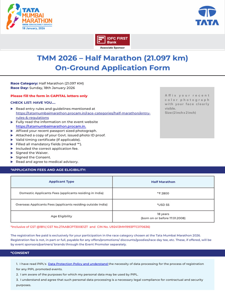TMM 2026 Half Marathon Registration Guide | PDF | Value Added Tax
