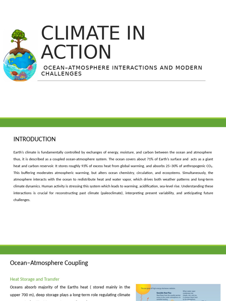 Ocean–Atmosphere Interactions and Modern Challenges | PDF | Oceans ...