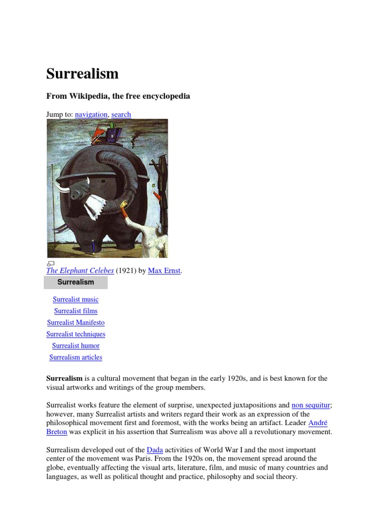 Surrealism | PDF | Surrealism | Modernism