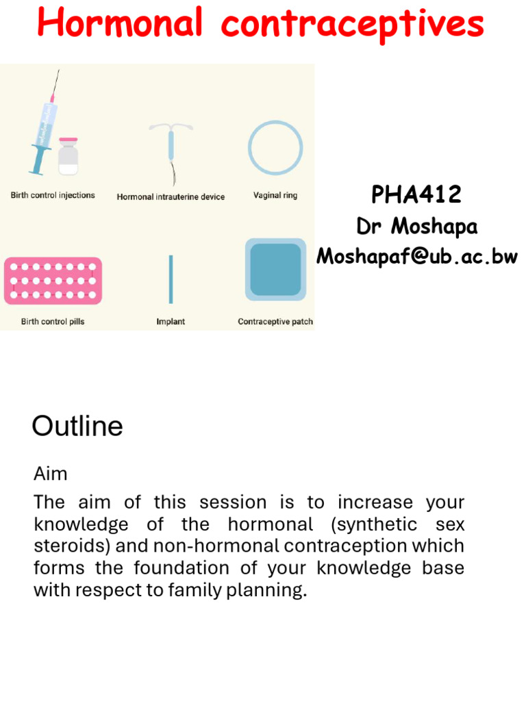 PHA412_lesson Contraception Lecture_Introduction Plus Combined Hormonal ...