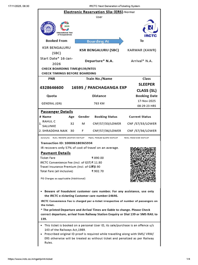 IRCTC Next Generation eTicketing System16jan | PDF | Identity Document