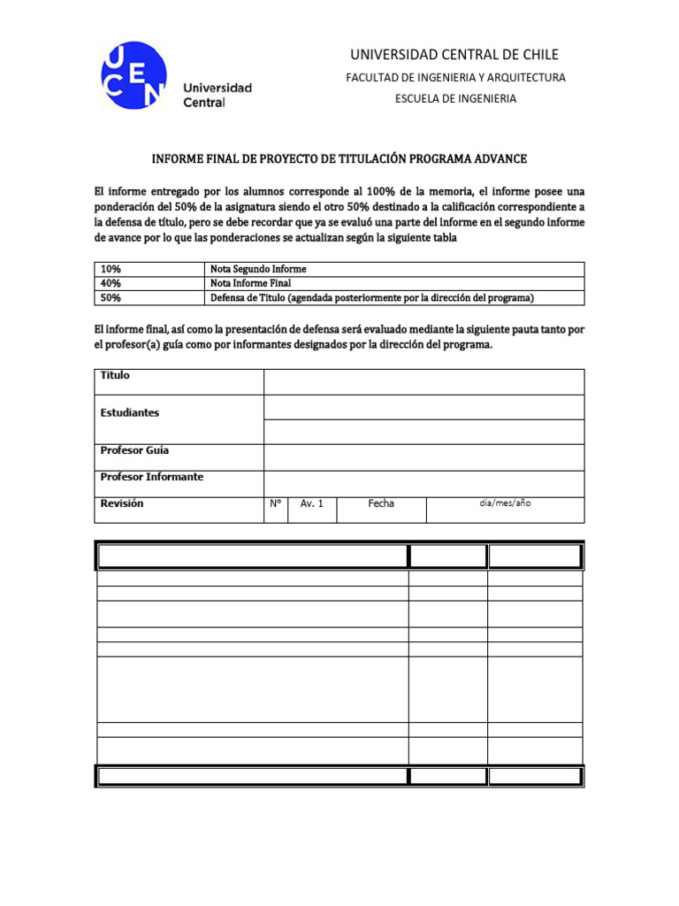 s2_formulario Evaluación Sumativa Informe Final 100 de p.t II (1) | PDF | Ingeniería | Memoria