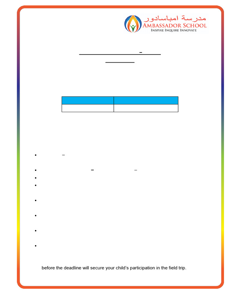 147A - Field Trip - Grade 3_copy(1) (1) | PDF