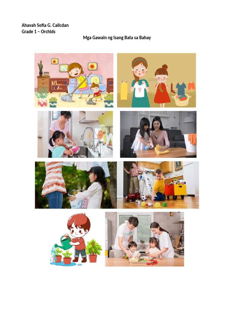 Gawaing Bahay Ng Isang Bata | PDF