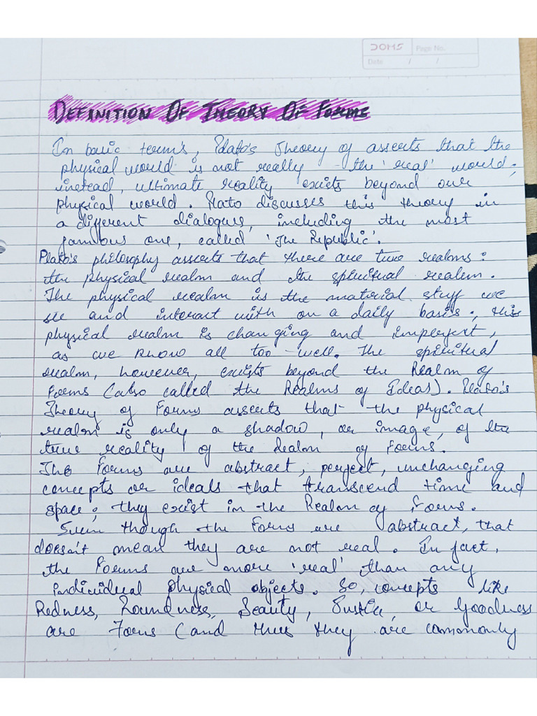 Plato's Theory of Ideal, State | PDF