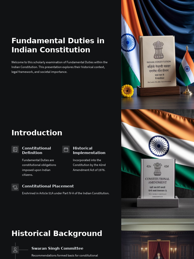 Fundamental Duties in Indian Constitution | PDF | Citizenship | Civil ...