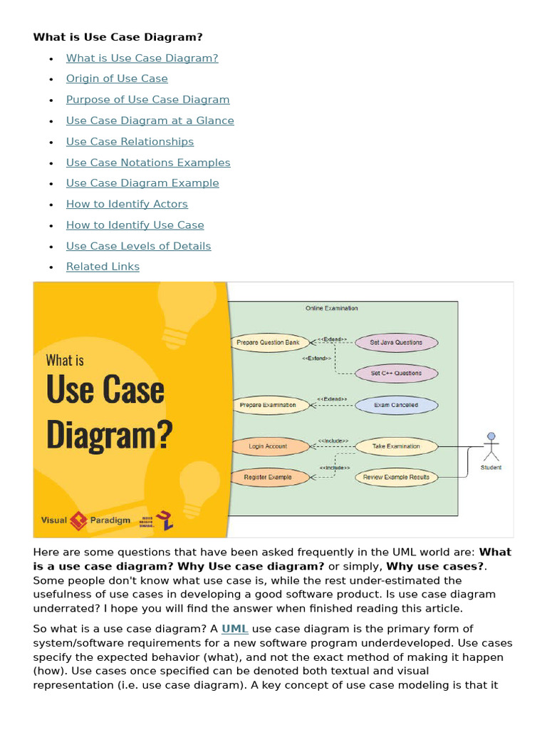 Use Case Diagram | PDF | Use Case | Unified Modeling Language