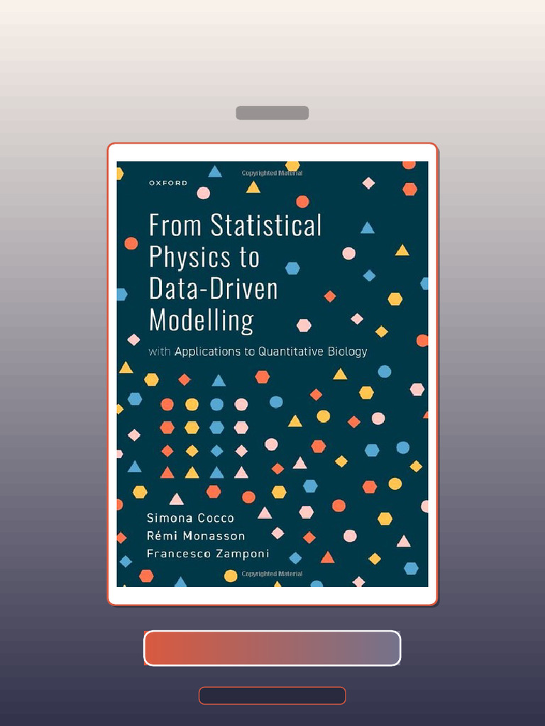 Test Bank For From Statistical Physics To DataDriven Modelling With ...