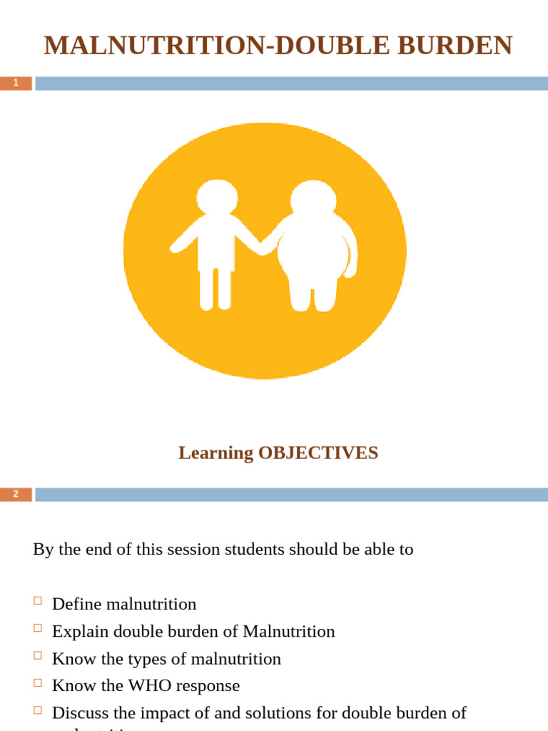 Understanding Double Burden of Malnutrition | PDF | Malnutrition | Obesity