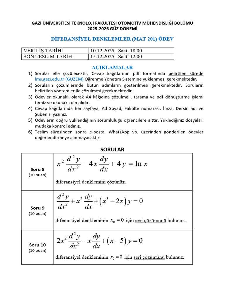 Odev 3 | PDF