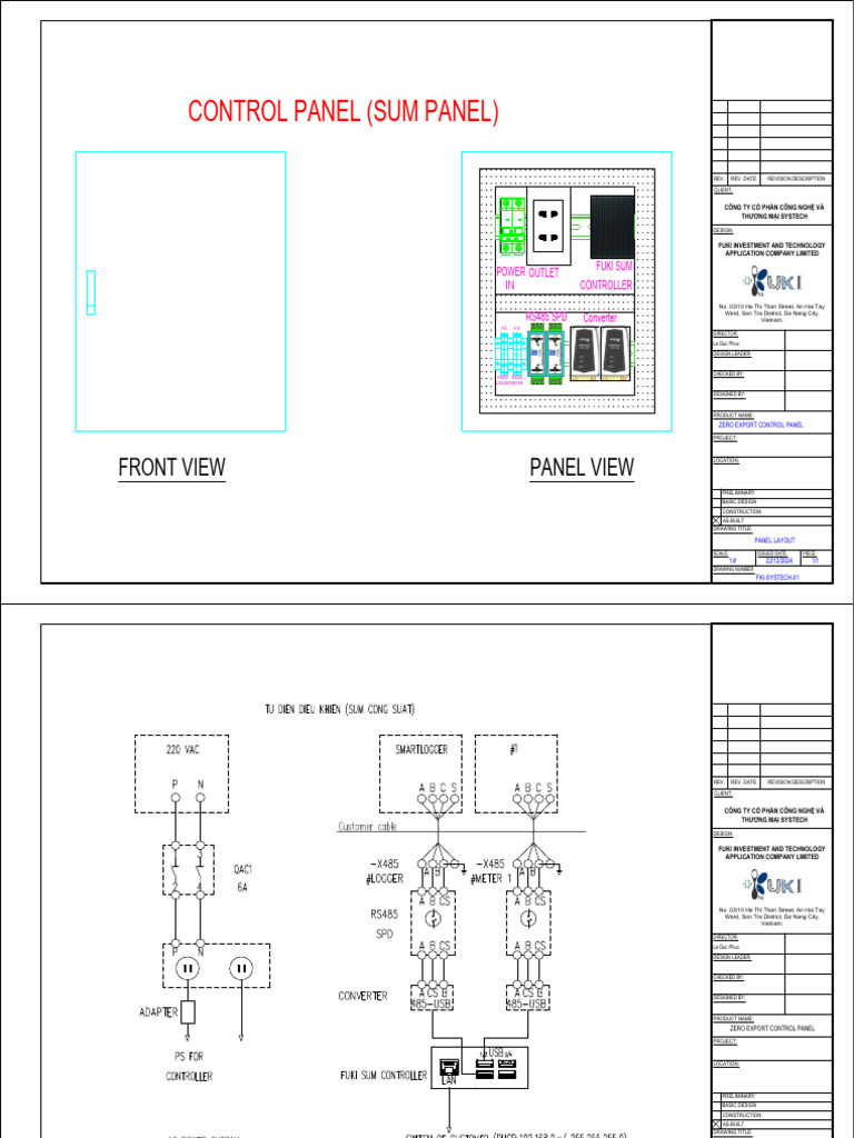 Zero Export Control Panel Design | PDF