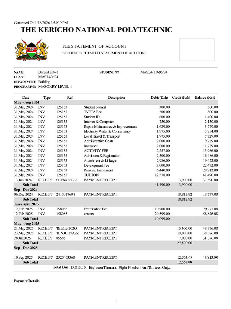 FeeDetailStatement 1-16-2026 1 53 19 PM Page-0001 | PDF