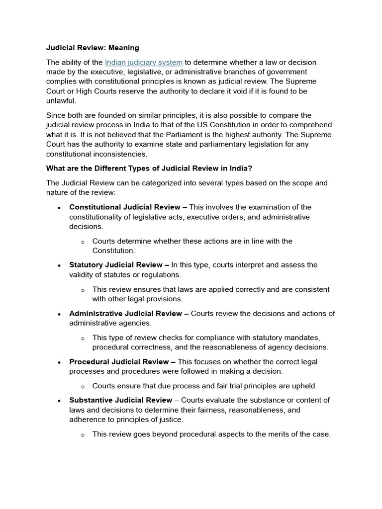 Judicial Review | PDF | Judicial Review | Judiciaries