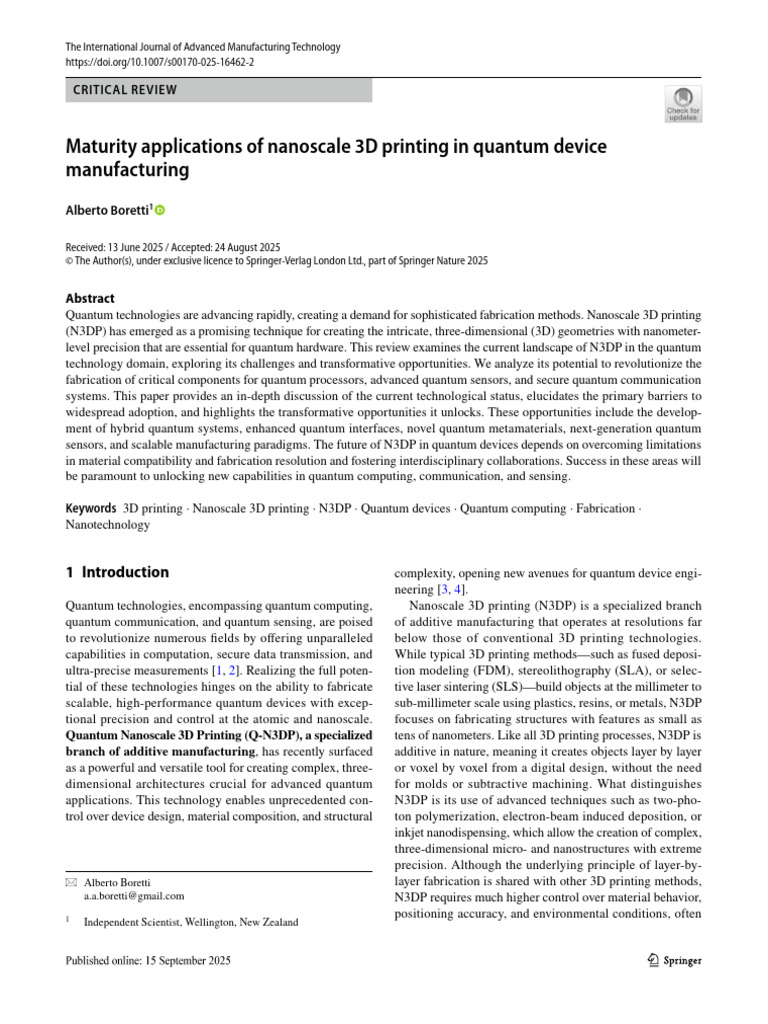 3D Printing Nanoscale | PDF | 3 D Printing | Nanotechnology