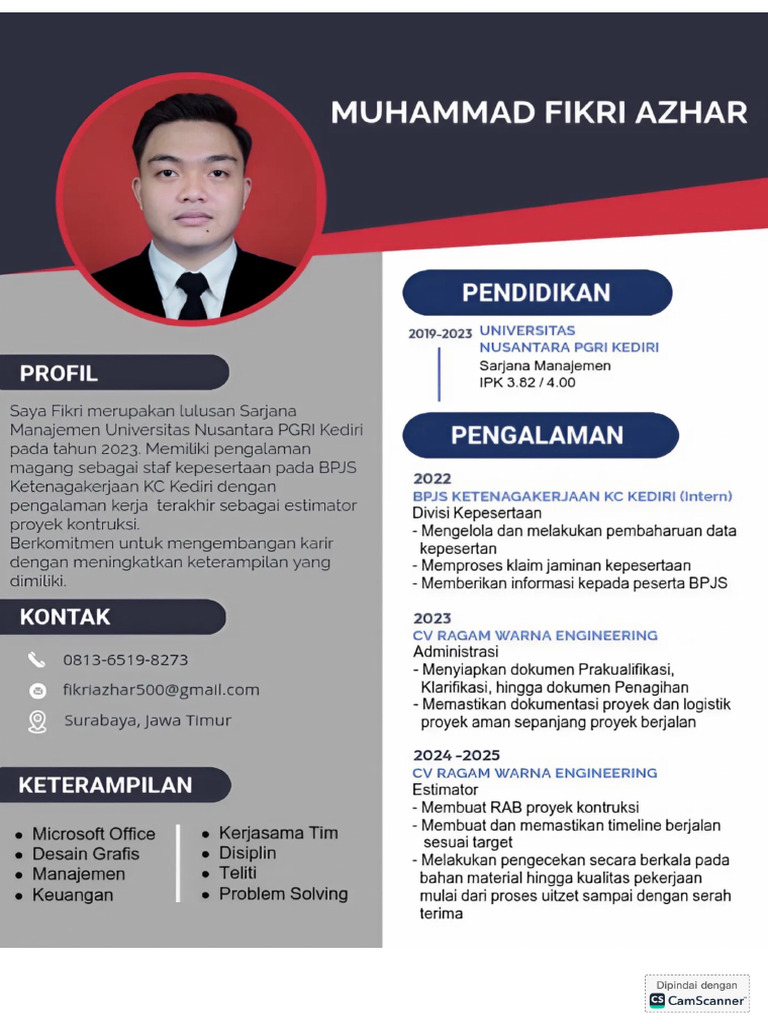 CV FIKRI | PDF