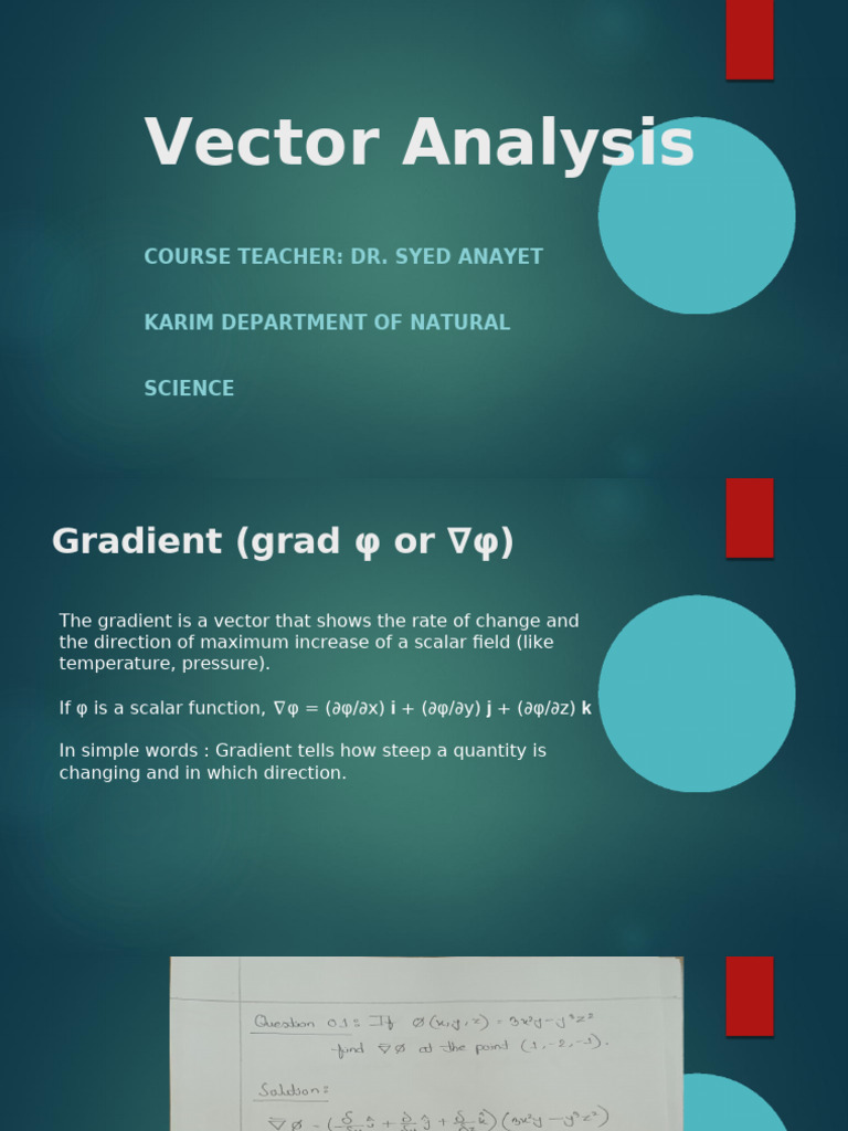 Vector Analysis | PDF