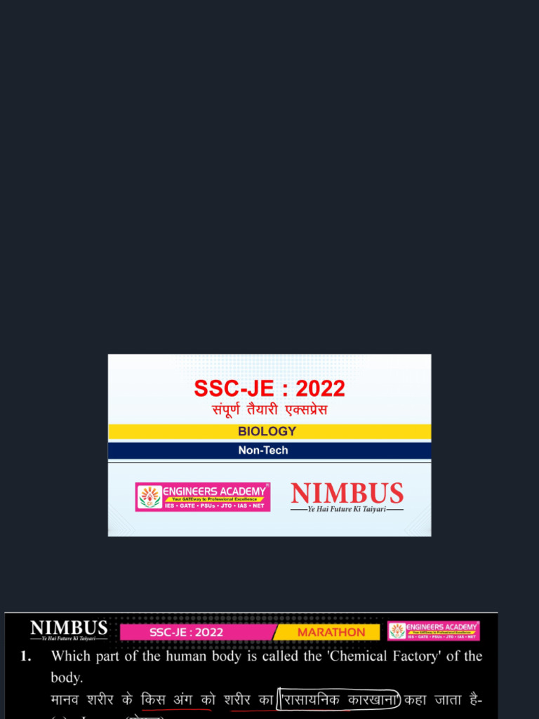 Biology marathon | PDF