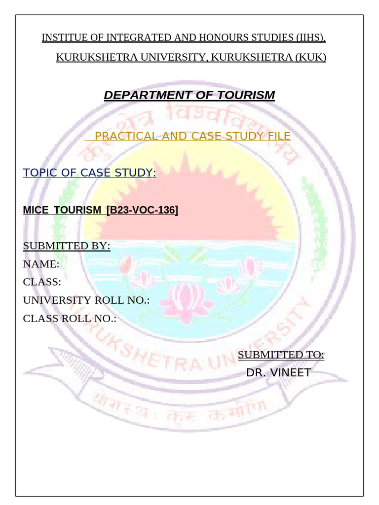MICE Tourism Case Study Report | PDF