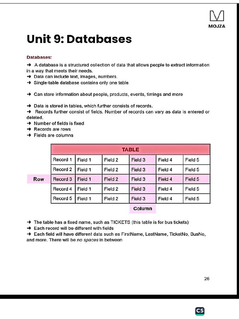 Databases IGCSE | PDF