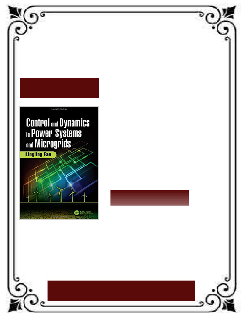 Control and dynamics in power systems and microgrids 1st Edition Fan eBook original pdf | PDF ...