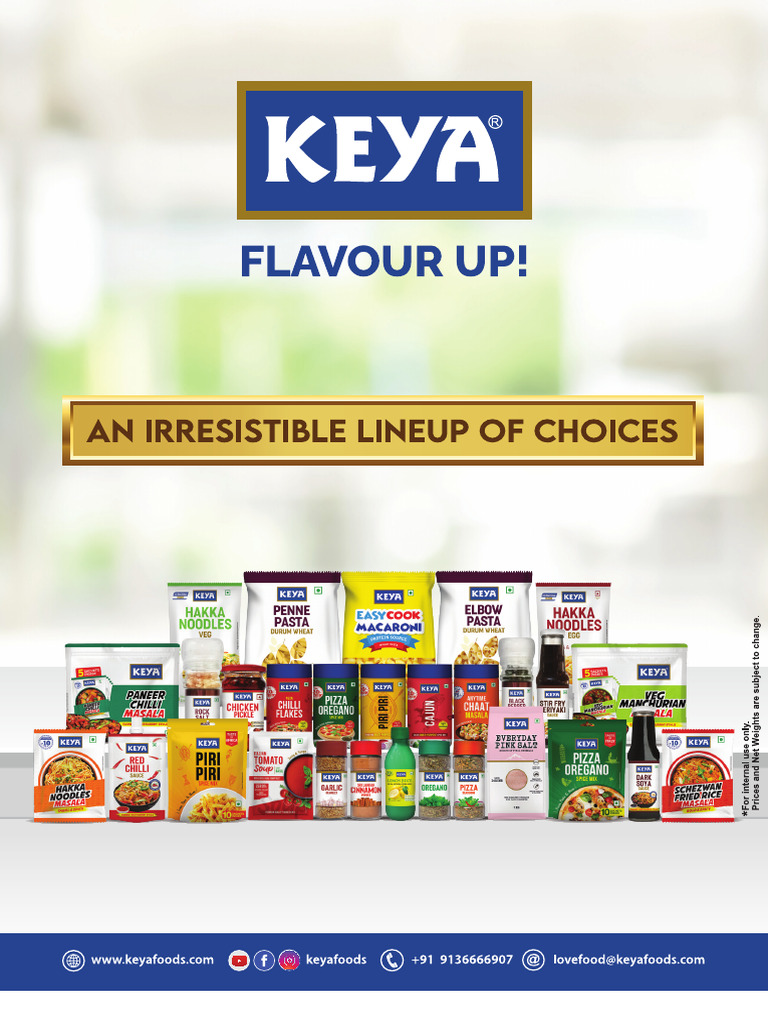 Keya Brochure Old & New MRP 17.5x24 Cm CTC | PDF