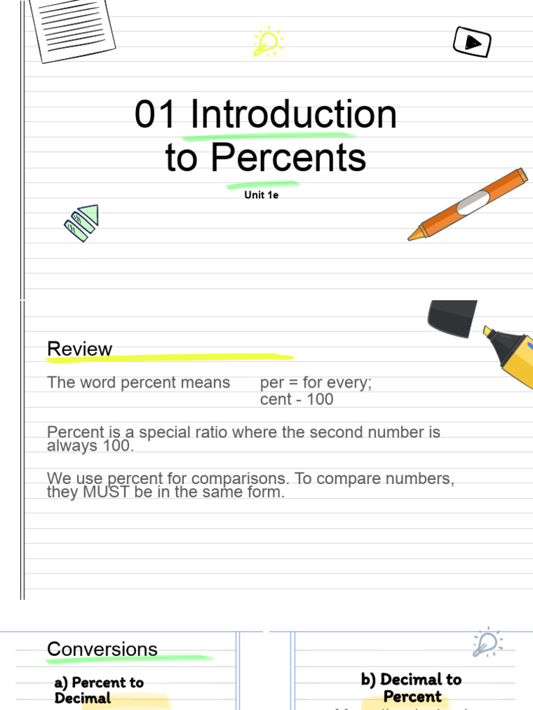 Understanding Percent Conversions | PDF | Decimal | Mathematics