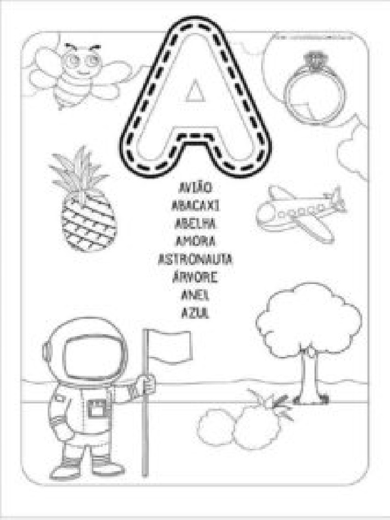 Apostila Sobre o Alfabeto Para Colorir PARA BAIXAR PDF 212x300.Jpg | PDF