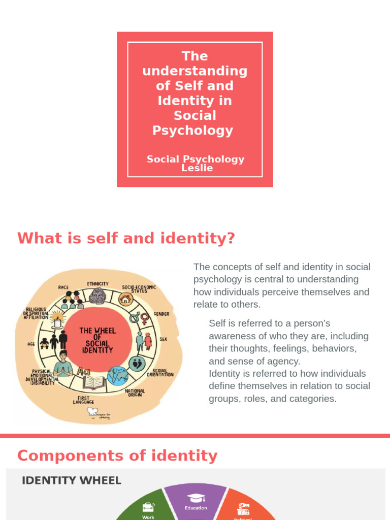 Self and Identity in Social Psychology | PDF