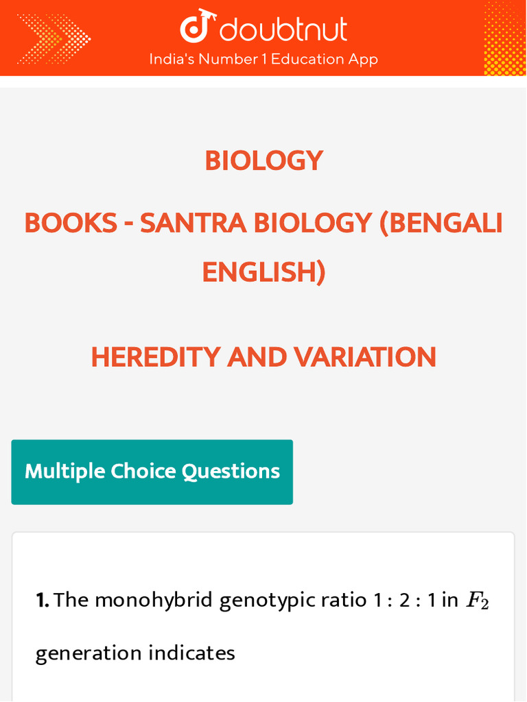 Monohybrid Cross Genetics Quiz | PDF | Dominance (Genetics) | Genetic ...