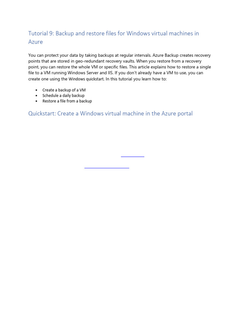 Tutorial 9 - Backup and Restore Files for Windows Virtual Machines ...