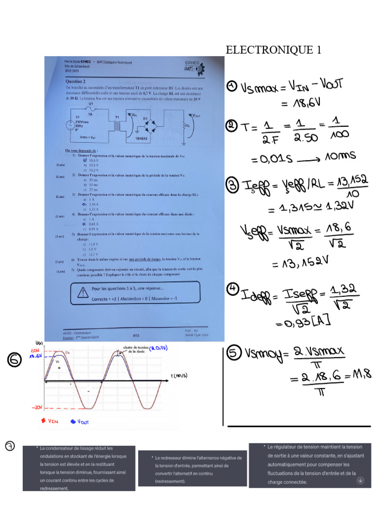 Electronic Circuit Analysis and Calculations | PDF