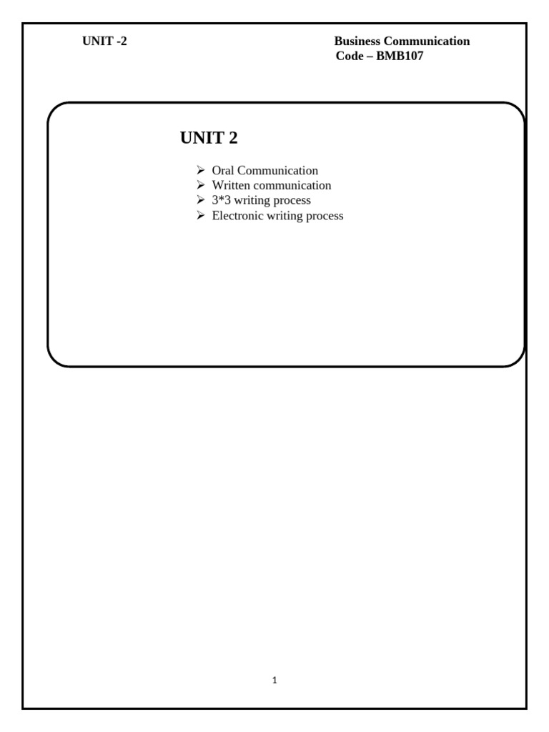 Effective Oral and Written Communication | PDF | Nonverbal ...