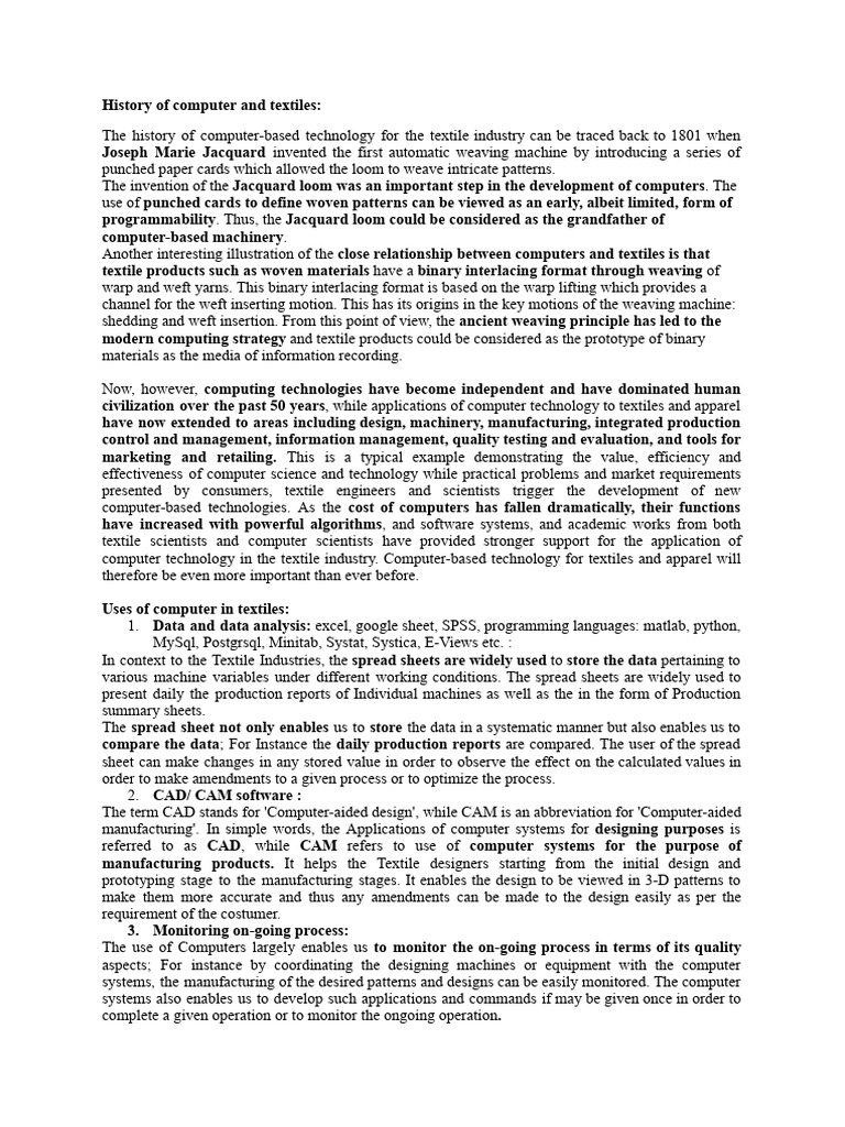 1.Introduction | PDF | Weaving | Loom